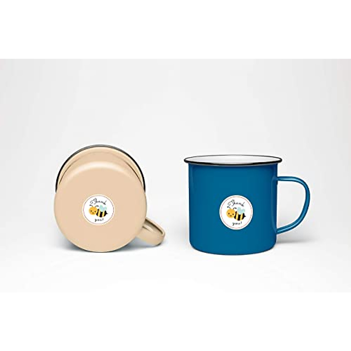 Set of 48 Sticker Thank You Bee Decal Small Phone Mini Logo Birthday Parties Envelopes Labels Seals Shower Favor 1.2 inches Each