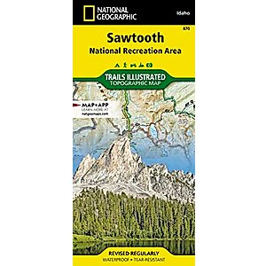 Sawtooth National Recreation Area Map (National Geographic Trails Illustrated Map, 870)