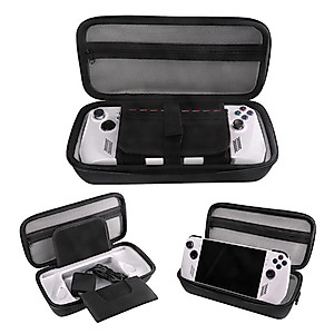 ZAONOOL Carrying Case for Rog Ally, Handheld Protective Case Compatible with Asus Rog Ally 7, Travel And Storage Case for Rog Ally Console & Accessiores [Black]