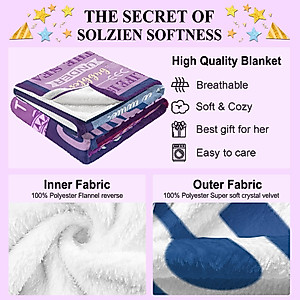 Solzien Pig Blanket 60"X50", Pig Gifts for Pig Lovers Women, Pig Gifts for Girls, Pig Decor for Pig Lovers, Cute Throw Pig Blanket, Pigs in A Blanket, Pig Themed Gifts, Just A Girl Who Loves Pigs