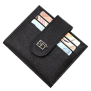 GEEAD Small Wallets for Women Slim Bifold Credit Card Holder Minimalist Zipper Coin Pocket