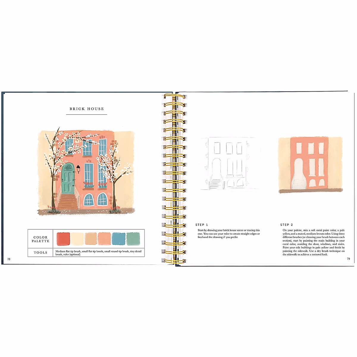 Painting for Beginners: A Modern Acrylic and Gouache Painting Book for Adults (Pretty Simple Painting)