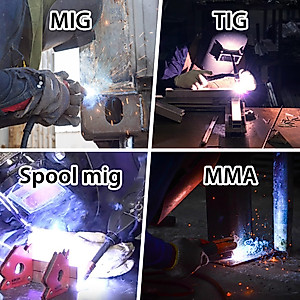 Mig Welder, Spool Gun Mig Welding Machine Inverter 165A MTG165 SG-Welding Gloves