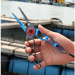 FRAHS Fishing Pliers, Aluminum Alloy Fishing Gear, Fishing Tools & Accessories Fishing Gifts for Men