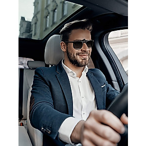 Frienda 6 Pieces Clip-on Plastic Sunglasses Lenses Flip Up Rectangle Sunglasses Glasses Lens with 6 Pieces Transparent Box