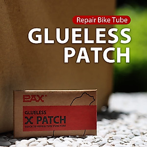 Pax 14 Pcs Lightweight Clear Glueless Tire Puncture Bike Tube Patch Kit, Multipurpose Transparent Self-Adhesive Patch for Inflatable Rubber, Pool Boat, Swimming Tube, Rain Boots & Umbrellas