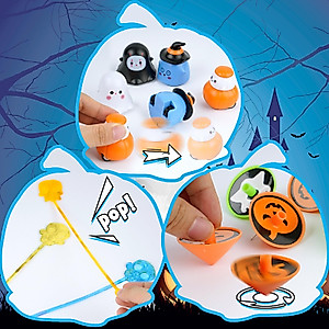 154pcs Halloween Party Toys Assortment for Kids, Halloween Stuff Bulk Goodies Toys for Party Supplies, Halloween Treats Non Candy Gifts School Classroom Carnival Prizes, Treasure Box Toy Chest