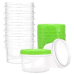 NAICHA Soup Containers with Lids 16 Oz 10 Pack green Soup Storage Containers with Screw Lid Reusable BPA Free Deli Food Storage Containers with Leak Proof for Microwave, Dishwasher, Freezer Safe