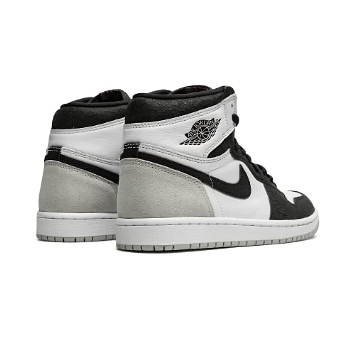 Nike mens Air Jordan 1 Retro High Sneaker, White/Black-grey Fog-bleached, 11