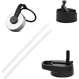 IRON °FLASK Camping & Hiking Hydration Flask with 3 Lids - Stainless Steel, Double Walled & Vacuum Insulated Water Bottle - Leak Proof & BPA Free (Aurora, Straw - 22 oz)