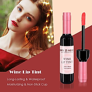 6 Colors/Set Wine Lipstick, Long Lasting Waterproof Lip Tint Set, Matte Lip Gloss Lipsticks Lip Stain