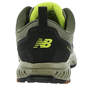 New Balance Men's 510 V5 Trail Running Shoe, Camo Green/Black/Yellow, 13