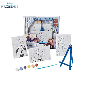 Disney Frozen 2 Paint Set for Kids Elsa Painting Set with 3 Canvases