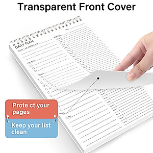 24 Hour Daily Planner - Daily To Do List for Work & Personal Life, Productivity Planner, Everyday Planner, Daily Schedule, 6.5 x 9.8