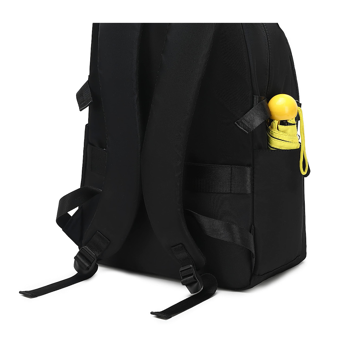 Teecho Stylish Laptop Backpack For Men and Women Roomy Rucksack for Travel Black