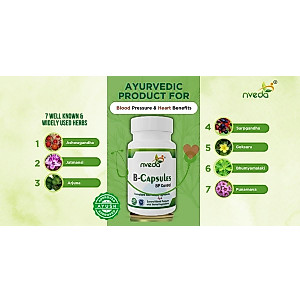 BP Control for Pressure | Ayurvedic Medicine| Hyperatens Management | 60 Capsules