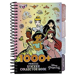 Fashion Angels Disney Princess 1000+ Collectible Stickers Book Decorate Cell Phones Notebooks Shoes School Supplies Water Bottles Gifts Birthday Cards for Teachers Kids and Girls Ages 8 and Up