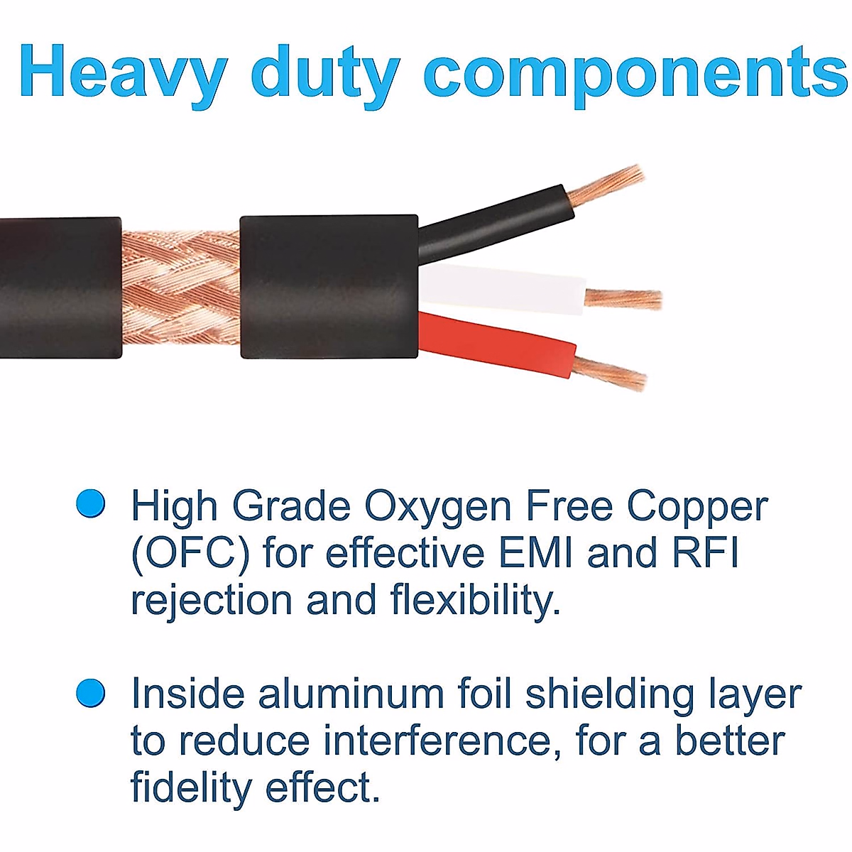 HQRP 6ft Speakon to Speakon (M/M) Cable for Ashdown CL-115 Bass Amplifier Cabinet; for Behringer Classic BVT5500H Bass Amp Head/Europower PMP6000 Powered Mixer