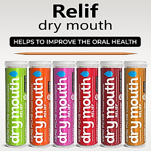 Xero Picks Dry Mouth - Infused Flavored Toothpicks for Long Lasting Fresh Breath & Dry Mouth Prevention (Variety 6 Pack)