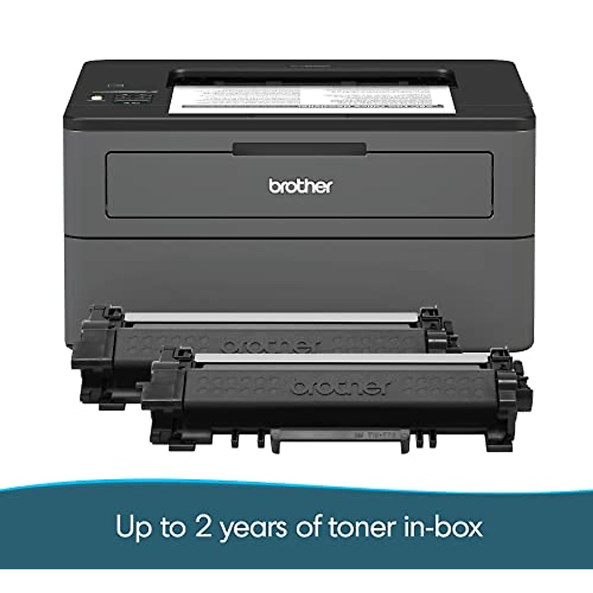 Brother Compact Monochrome Laser Printer, HL-L2370DWXL Extended Print, Up to 2 Years of Printing Included, Wireless Printing, Refresh Subscription and Amazon Dash Replenishment Ready