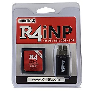 HawkTec R4 2025 R4iNP SDHC Dual Core Update Adapter Memory Card for NDS DS DSI 2DS 3DS New 2DS New 3DS XL, No Timebomb