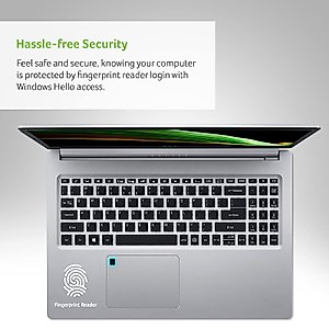 2023 Newest Acer Aspire 5 Laptop, 15.6" FHD IPS Display, AMD Ryzen 3 3350U Processor, 8GB DDR4 RAM, 256GB PCIe SSD, WiFi6, Backlit Keyboard, Fingerprint Reader, Amazon Alexa, Windows 11 Home in S mode