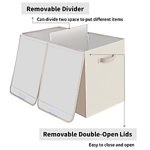 GRANNY SAYS Toy Chest with Lids, Toy Storage Bins, Toy Box for Living Room Area, Stuffed Animal Storage for Nursery Playroom, Toy Chest for Toddlers, Large Toy Box for Boys and Girls, Brown