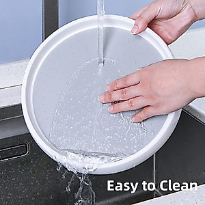 Rarapop 4 Pack Non Skid Lazy Susan Turntable Display Stand, 12-Inch Rotating Spice Rack Spinning Organizer for Cabinet, Pantry, Refrigerator, Countertop