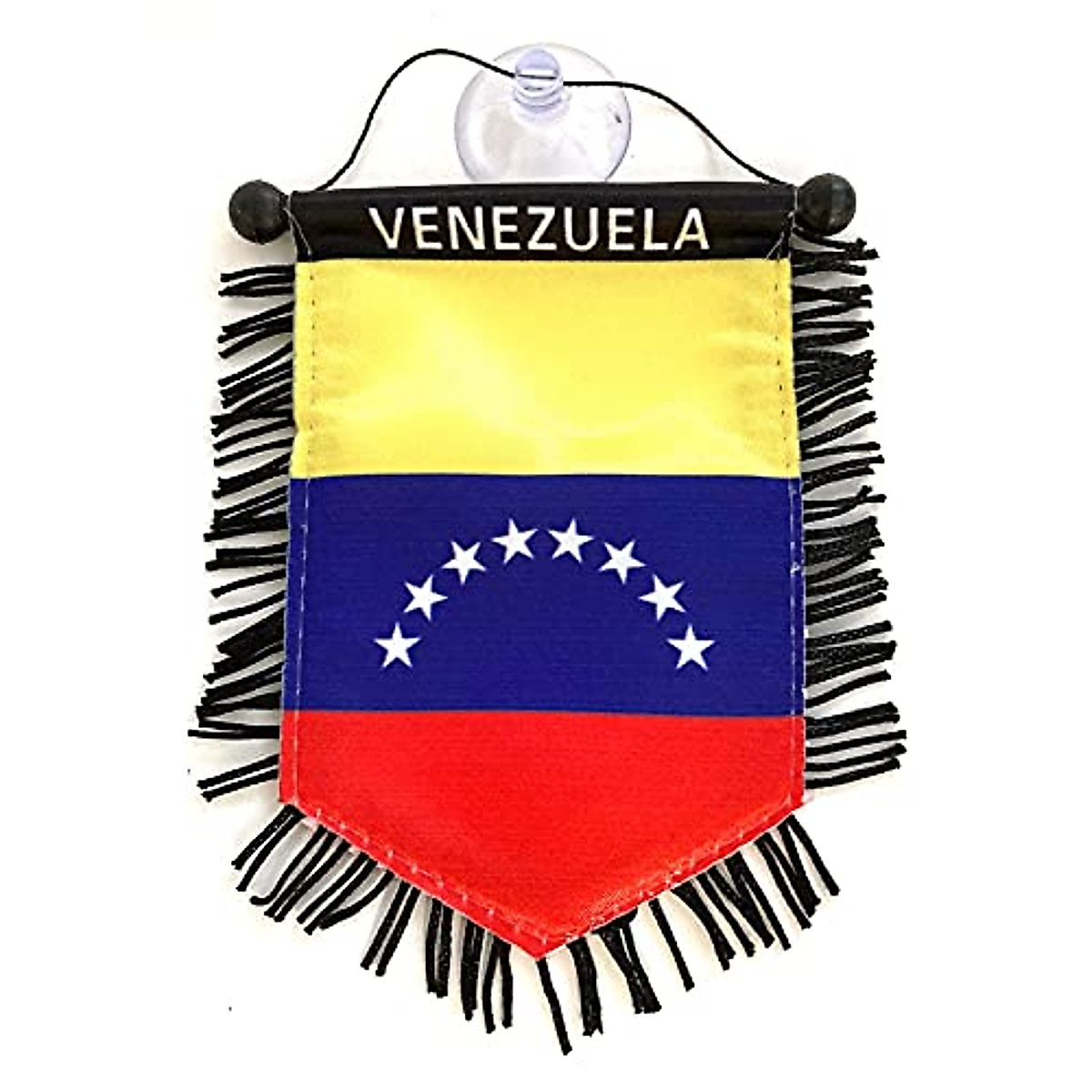 Venezuela Venezuelan Flag for cars stickers decals small window hanging mini banners rearview mirror car accessories automobile homes windows STICKS to Glass Quality Made mini Banners