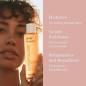 goop Sensitive Skin Resurfacing Toner | Brightens & Smooths | Hibiscus and Prickly Pear Flower Extract | 4 fl oz | Paraben and Silicone Free