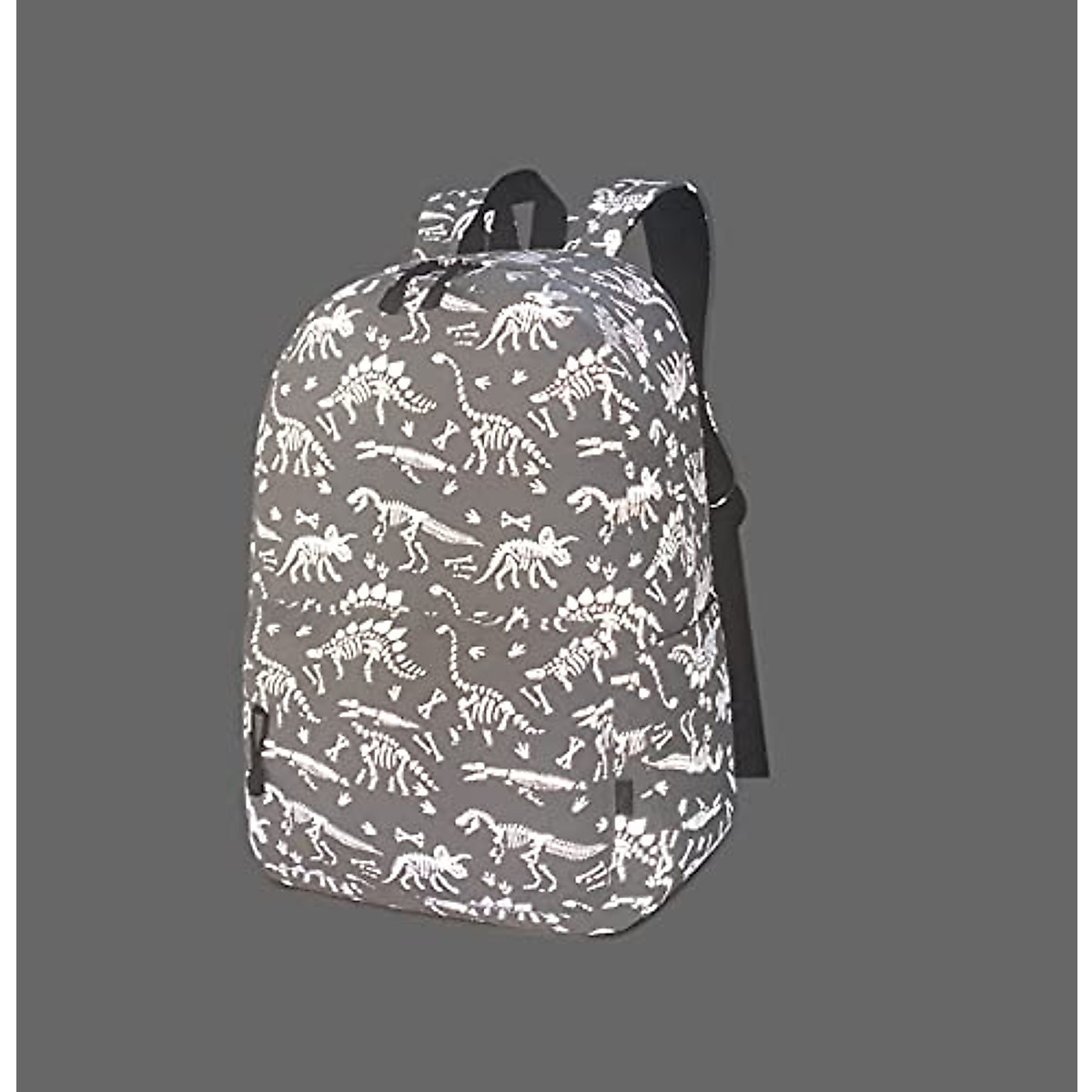 Acmebon Cool Fluorescent School Backpack for Girl and Boy Roomy Reflective Daypack White