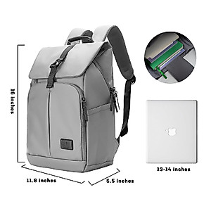 COTS Laptop Backpack for Work, Unisex Business Travel Backpack Fits 15.6 Inch Slim Notebook, Water Resistant College School Bookbag, Fashion Casual Daypack Gifts for Men & Women, Black