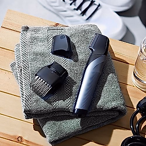 Panasonic Body Groomer for Men and Women, Unisex Wet/Dry Cordless Electric Body Hair Trimmer with 2 Comb Attachments, Multi-Directional Shaving in Sensitive Areas - ER-GK80-S (Black)