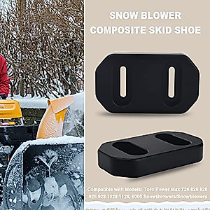 EZYPAK 2 Pack 106-4588-01 Snowblower Composite Skid Shoe - Compatible with Toro 106-4588-01 A107BD - Fits Model: 726, 826, 828, 926,37770, 37771, 37772, 38595 Snowblowers
