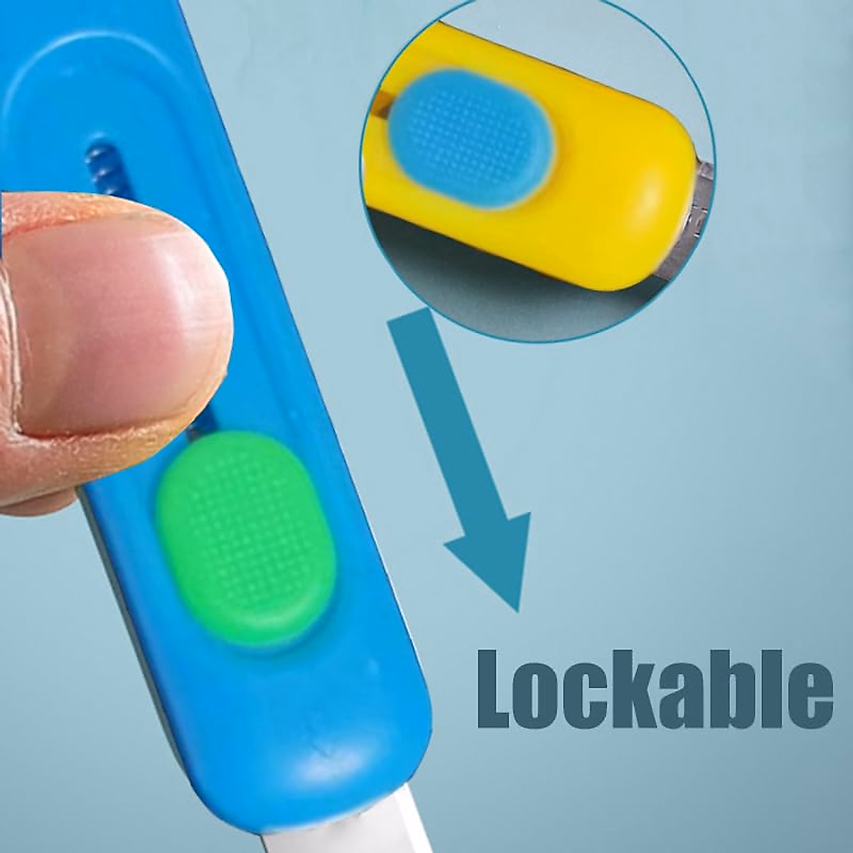 4PCS Utility Knife Box Cutters, Retractable Letter Opener,Automatic Rebound Sharp Cartons Cutter Mine Cardboard Cutter Razor Knife