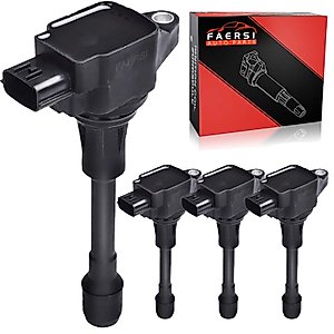 Ignition Coil Pack of 4 Replacement for 1.6L 1.8L 2.0L 2.5L - Nissan - Altima Cube Pathfinder NV200 Rogue Sentra Urvan Versa, 2014-2015 Infiniti QX60, Replace# UF-549, C1696, UF549, 5C1753,22448ED000