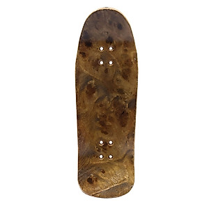 Wooden Fingerboard Carlsbad Cruiser Deck, The Graham Cracker - 34mm x 100mm - Handmade, Pro Shape & Size - Five Plies Wood Veneer - Includes Prolific Foam Tape - Teak Tuning