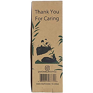 Wowe Lifestyle Natural Organic Bamboo Toothbrush Wood, Ergonomic Biodegradable Handle, Soft BPA Free Bristles, Pack of 4 (Celebrate)