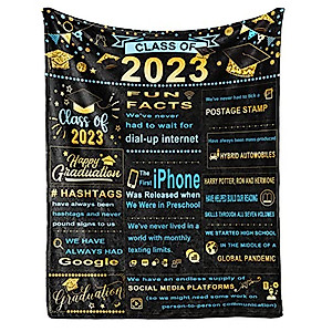 Shanfeirui Graduation Gifts, Graduation Gifts for Her, Graduation Gifts for Him, Graduation 2023, 2023 Graduation Blanket, 2023 Graduation Gifts, Graduation Gift Throw Blankets 50" × 60"