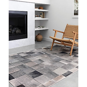 Loloi II Maddox Collection MAD-06 Charcoal/Grey 5'-0" x 7'-6" Area Rug