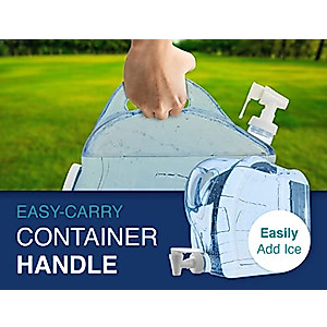 Arrow Ultra Drink Dispenser for Fridge, 2 Gallon - Plastic Beverage Dispenser with Spigot for Easy Dispensing - BPA Free Clear Plastic - Convenient Handle, Easy-Pour Spout