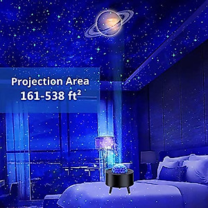 Galaxy Projector Star Projector,Ceiling Led Night Light for Bedroom with Remote Control ,Built-in Bluetooth Speaker for Valentine's Day,Birthday,Party, Gifts for Kids Couple Friends