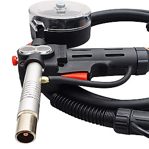 INTSUPERMAI Aluminum Spool Gun Fit for Miller 300371 Millermatic 140 180 211 Spoolmate 100 Torch with 3m(9.8ft) Cable 10 x 0.8mm Conductive Nozzle