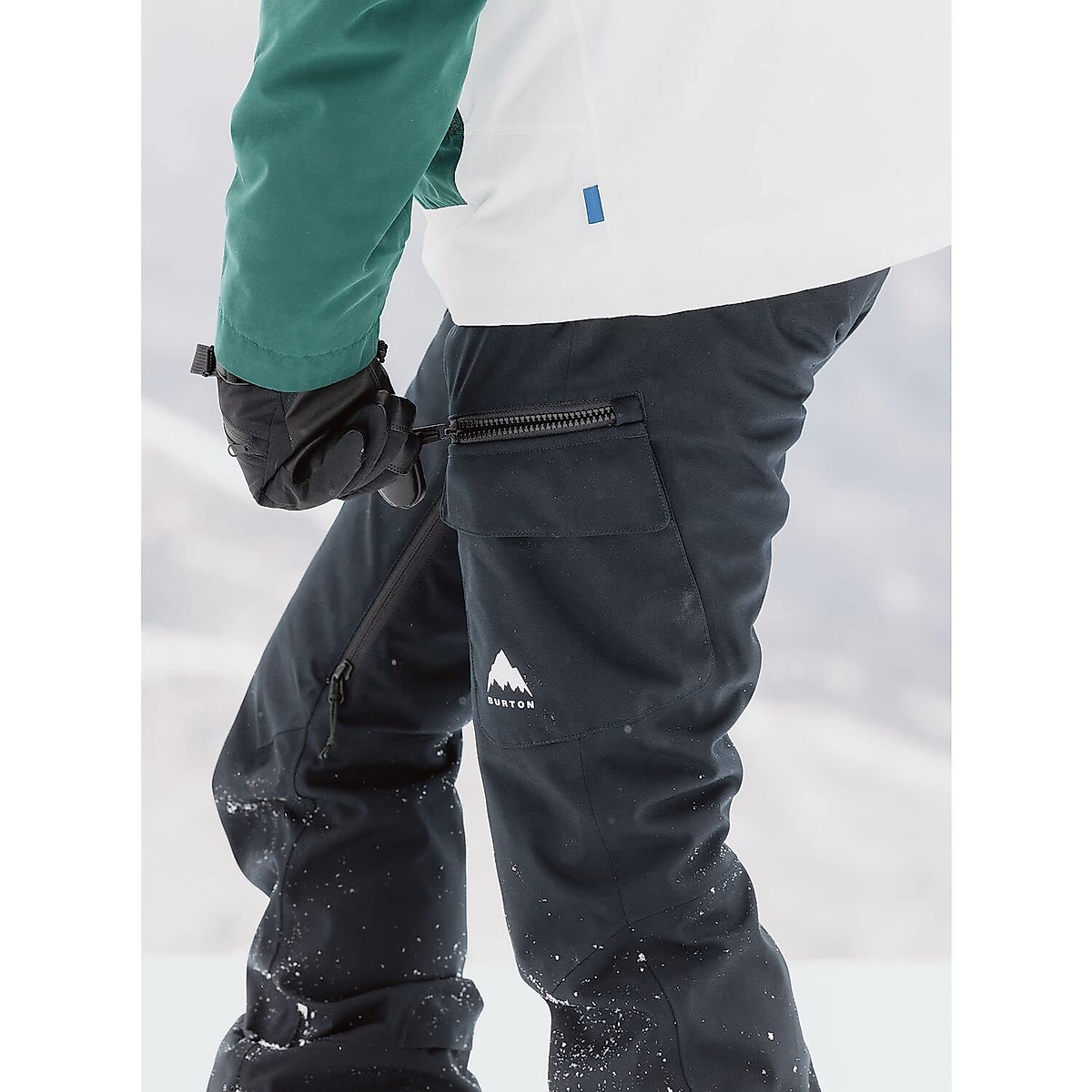 Burton Womens' Gloria 2L Waterproof Stretch Insulated Snow Pants (Standard, Large, True Black)