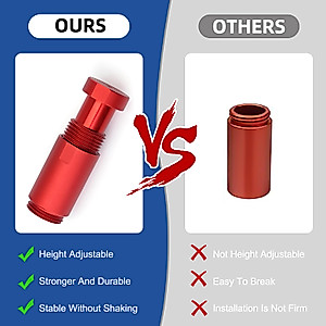 YIBEICO Upgrade Adjustable Laser Engraver Raiser for xTool D1 and D1 Pro Laser Cutter and Engraver Machine, Laser Engraving Machine Riser,Aluminum Alloy (Red)