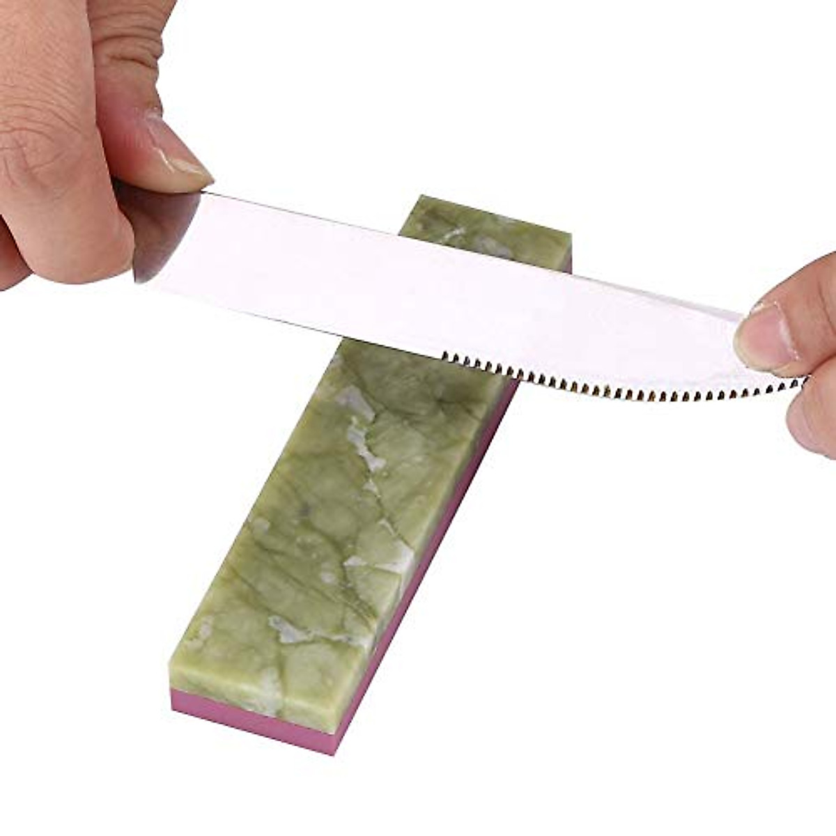 Knife Sharpening Stone,3000/10000 Whetstone Polishing Sharpener Stone for Kitchen Knife Tool (Green)