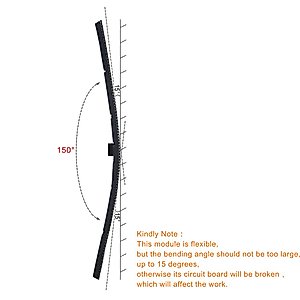 P4 Waterproof Flexible LED Matrix Panel, LED Display Module for RGB Full Color LED Display Screen, 256x128mm, 1/16 Scan, Total 2048 Dots, Perfect Solution for Outdoor Advertising Use