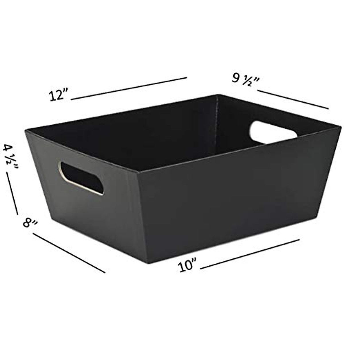 Gift Basket Making Kit and Supplies - Do It Yourself Diy Build Your Own Gift Basket Matching Supplies Market Tray Basket Cellophane Bag Shredded Crinkle Paper Ribbon Pull Bow (BLACK AND GOLD, X-LARGE)