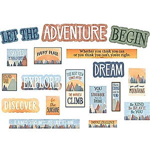 Teacher Created Resources Moving Mountains Let The Adventure Begin Mini Bulletin Board