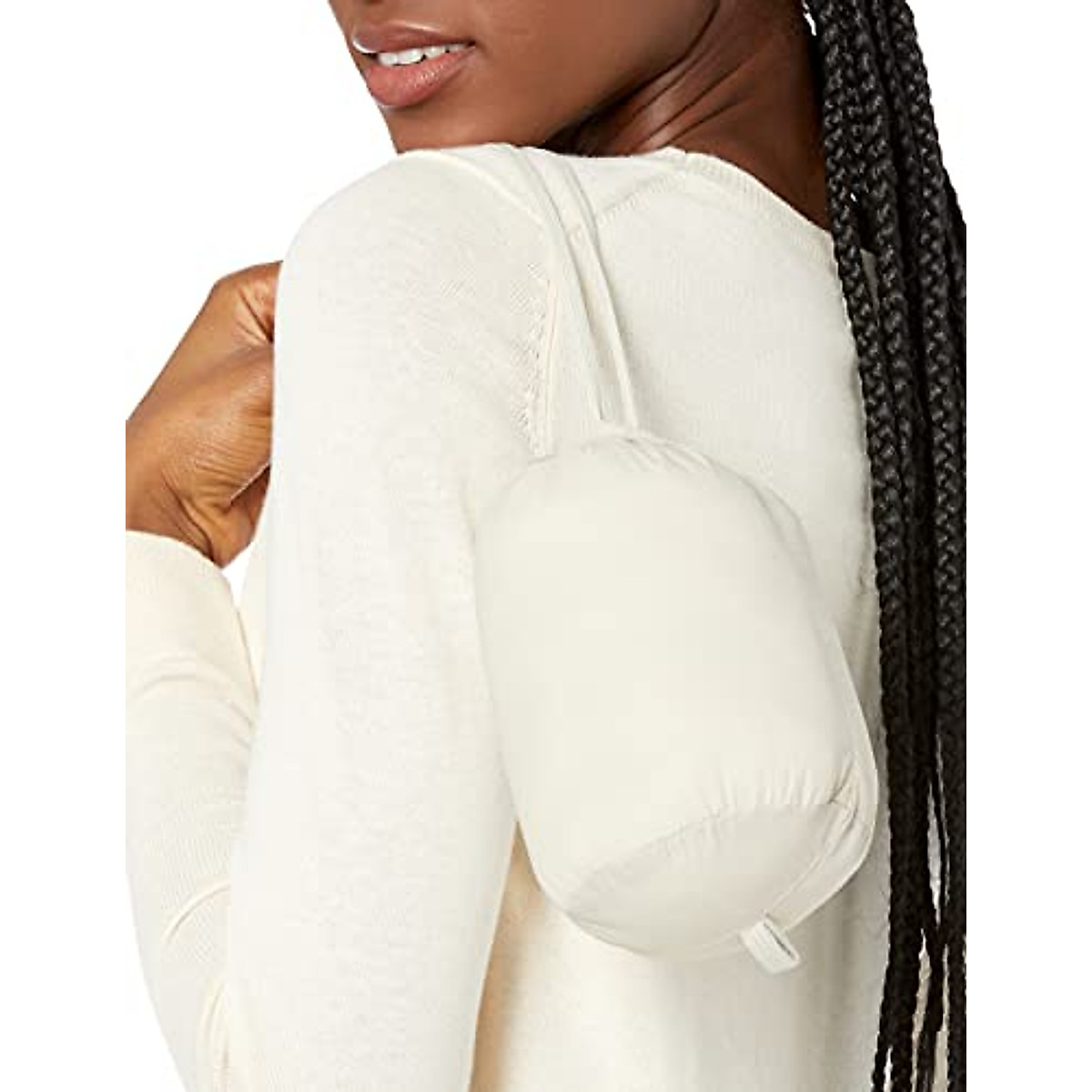 Amazon Essentials Women's Lightweight Long-Sleeve Water-Resistant Puffer Jacket (Available in Plus Size), Stone, Large